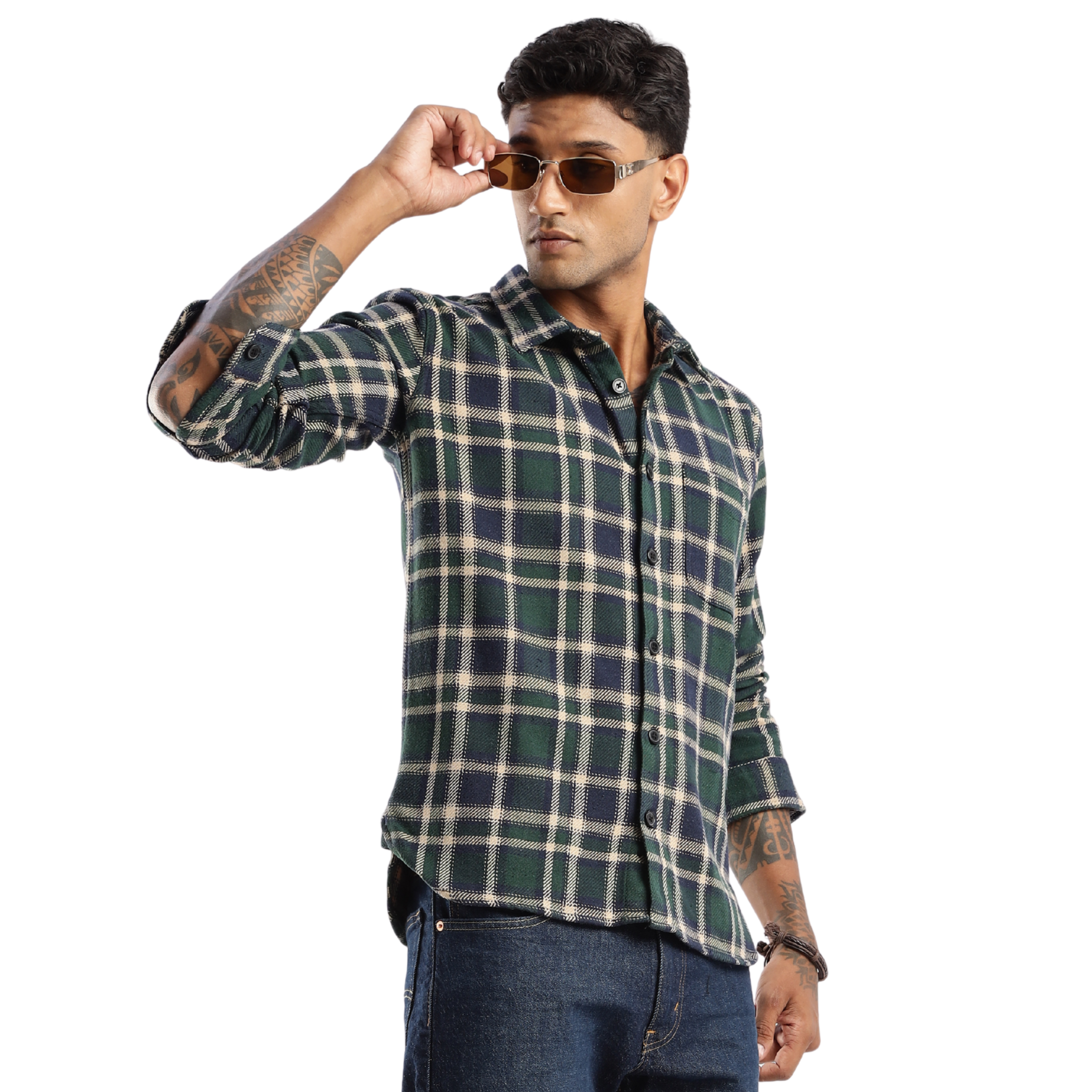 Men’s Flannel Shirt – Forest Canopy | The-Rugged Premium